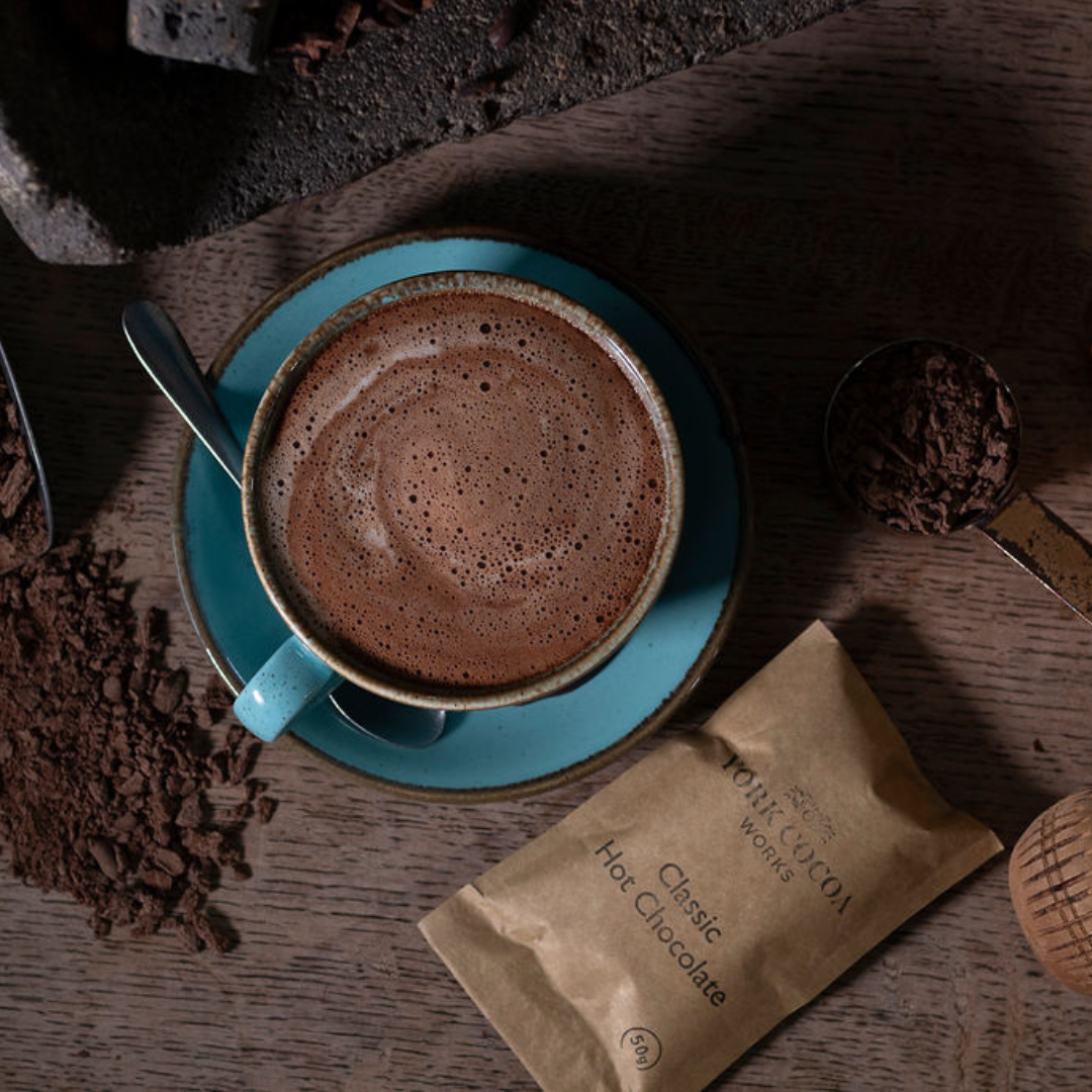 Classic 50% Dark Hot Chocolate - 40g Luxury Portion Selection Box - 12 ...